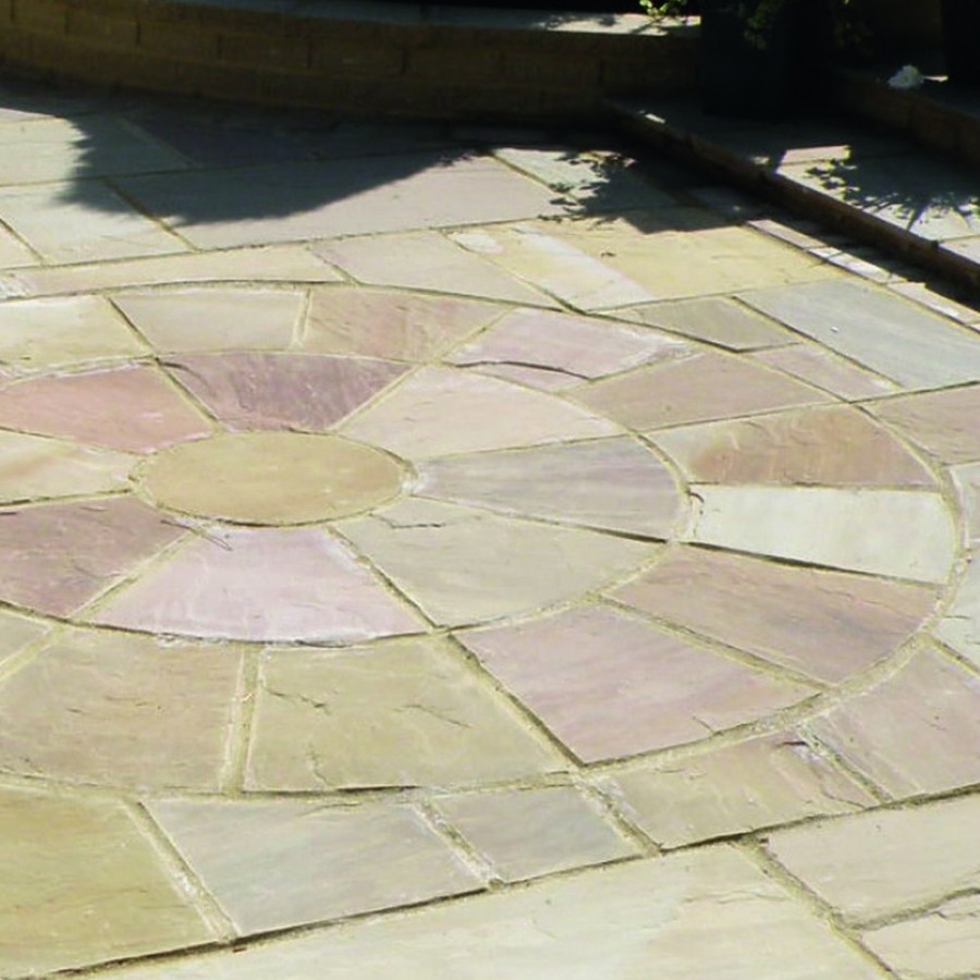 PAVING CIRCLE FEATURE KIT - 'Classicstone' Harvest - Natural Sandstone ...