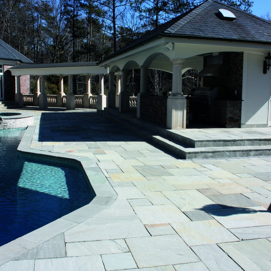 PATIO PAVERS - 'Classicstone' Promenade-Natural Sandstone with a Cleft ...
